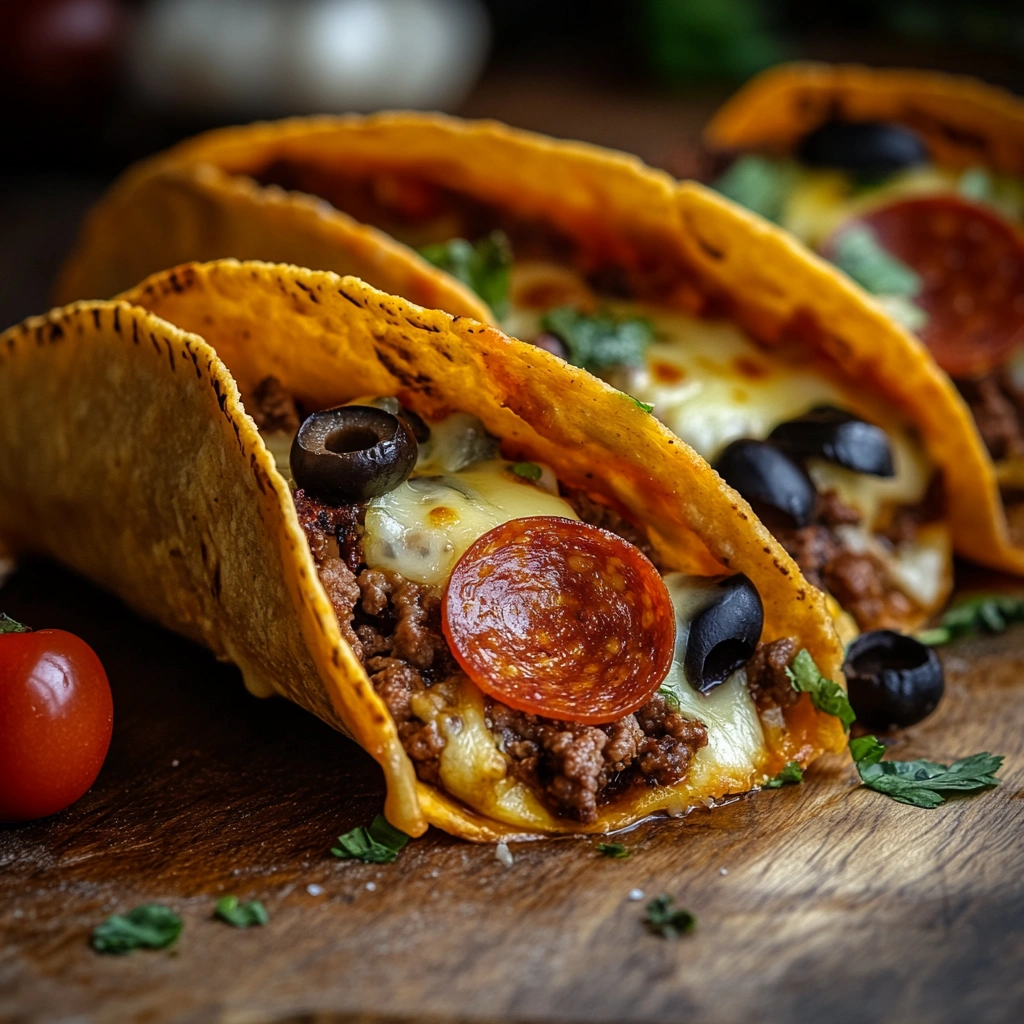 PEPPERONI PIZZA TACOS