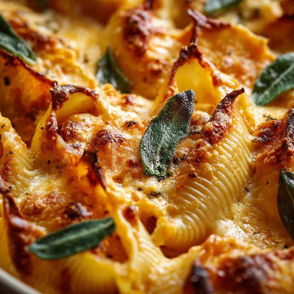 5-Star Silky Pumpkin Gouda Shells with Caramelised Onion & Sage ...