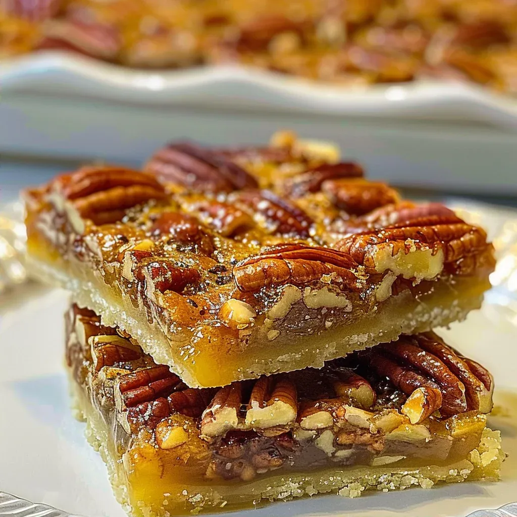 Easy Pecan Pie Bars with Buttery Shortbread Crust