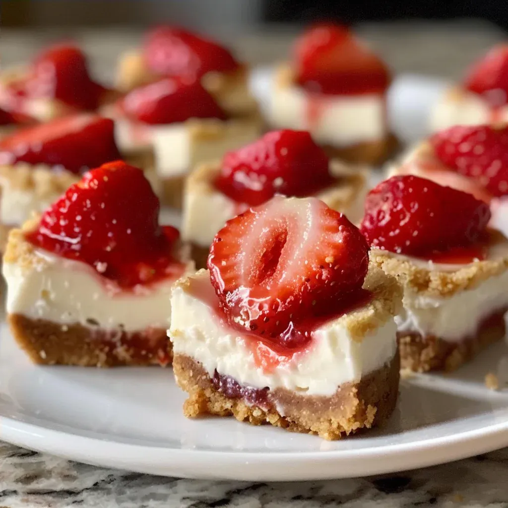 High Protein Healthy Strawberry Cheesecake Bites