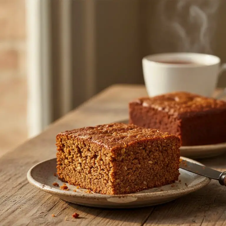 Traditional Yorkshire Parkin Recipe: Sticky Oatmeal Ginger Cake Served ...