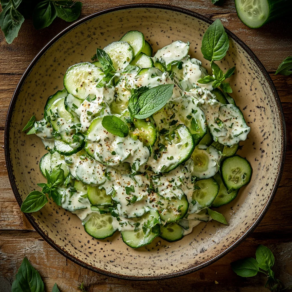 Fresh Creamy Cucumber Salad with High Protein Boost — 15-Minute Crunch ...