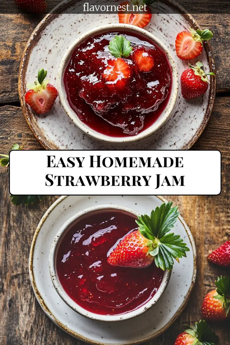 Easy Homemade Strawberry Jam — Just 4 Ingredients, No Pectin