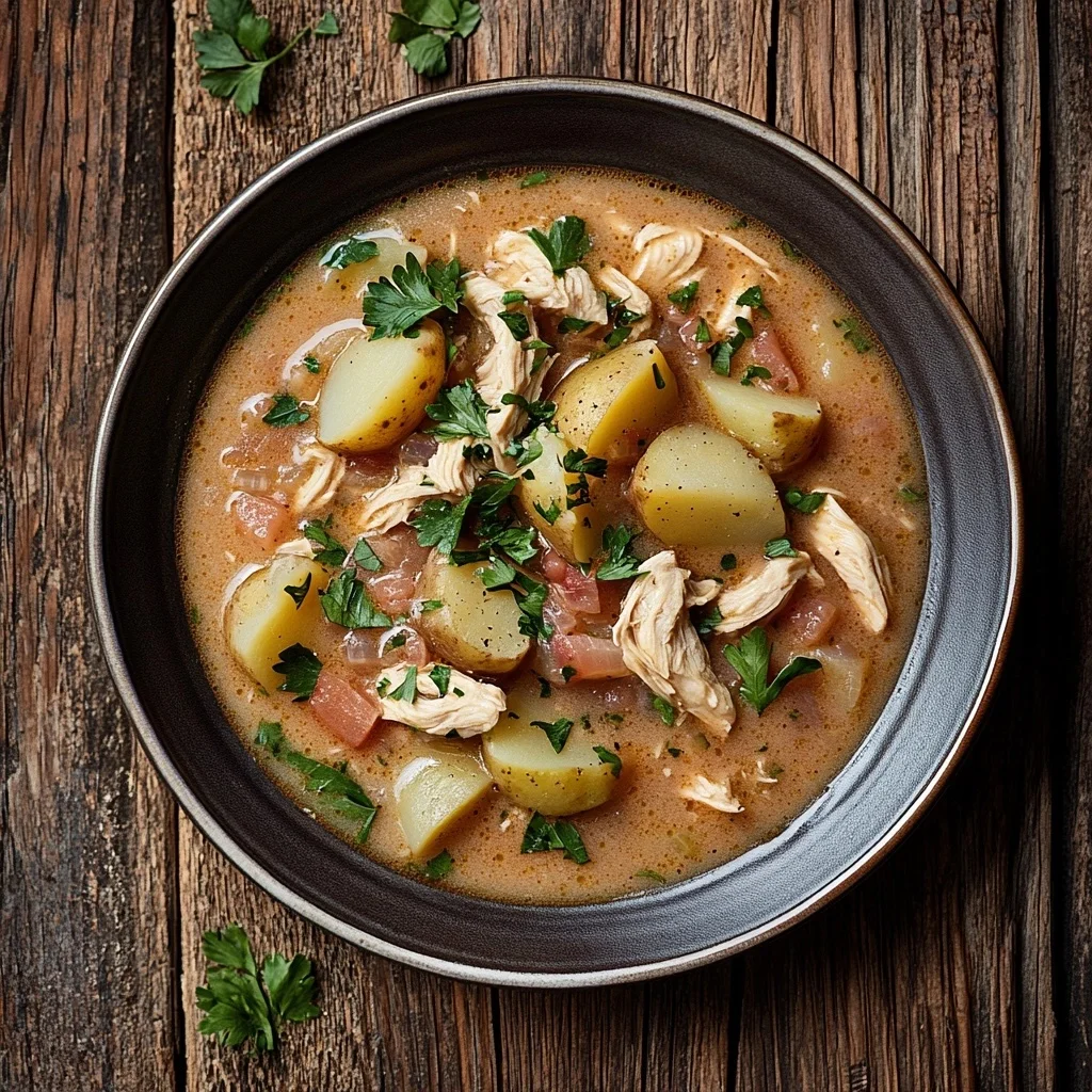 Crockpot Chicken and Potato Soup — Cozy, Creamy, Set & Forget