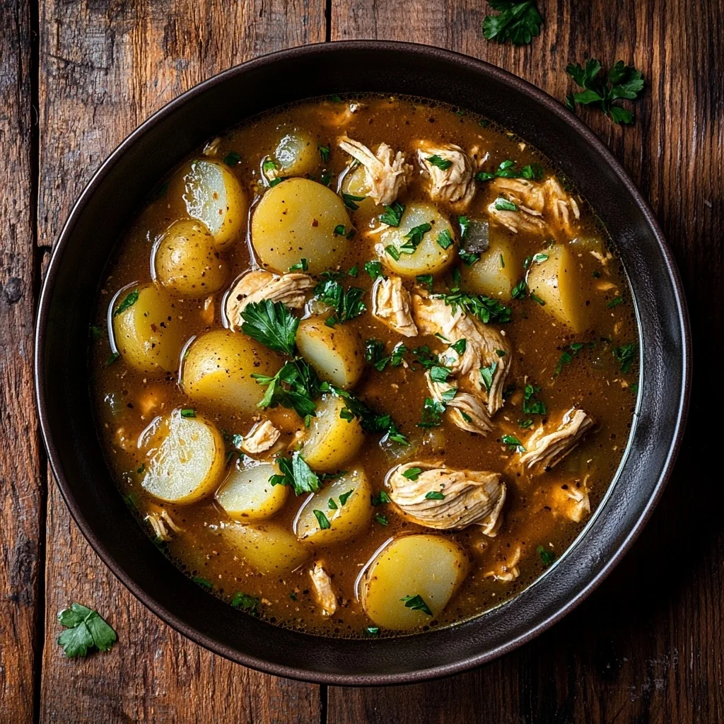 Crockpot Chicken and Potato Soup — Cozy, Creamy, Set & Forget